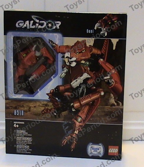 LEGO 8318 Ooni Set Parts List