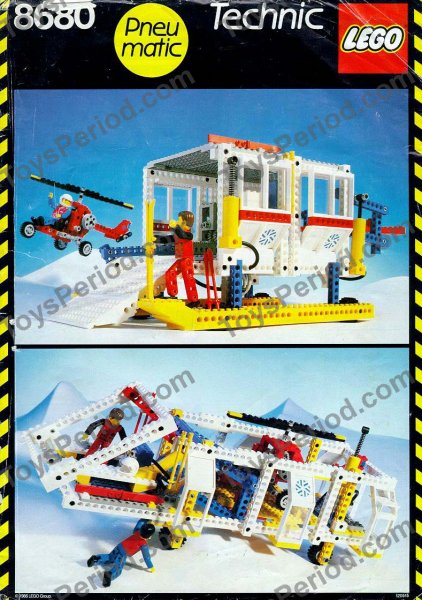 LEGO 8680 Arctic Rescue Base Instructions and Parts List