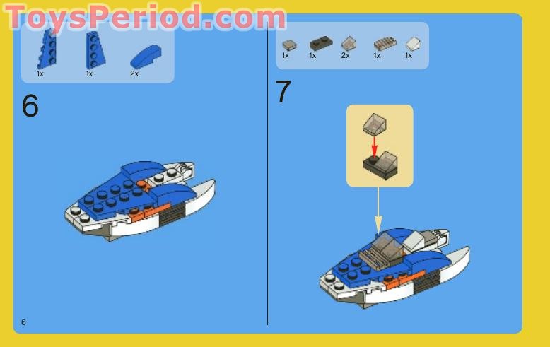 LEGO 5765 Transport Truck Instructions and Parts List
