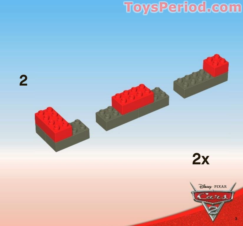LEGO 5829 The Pit Stop Instructions and Parts List