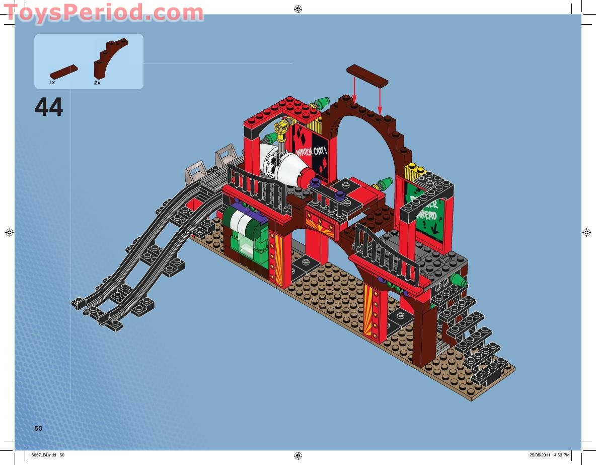 LEGO 6857 The Dynamic Duo Funhouse Escape Instructions and Parts List