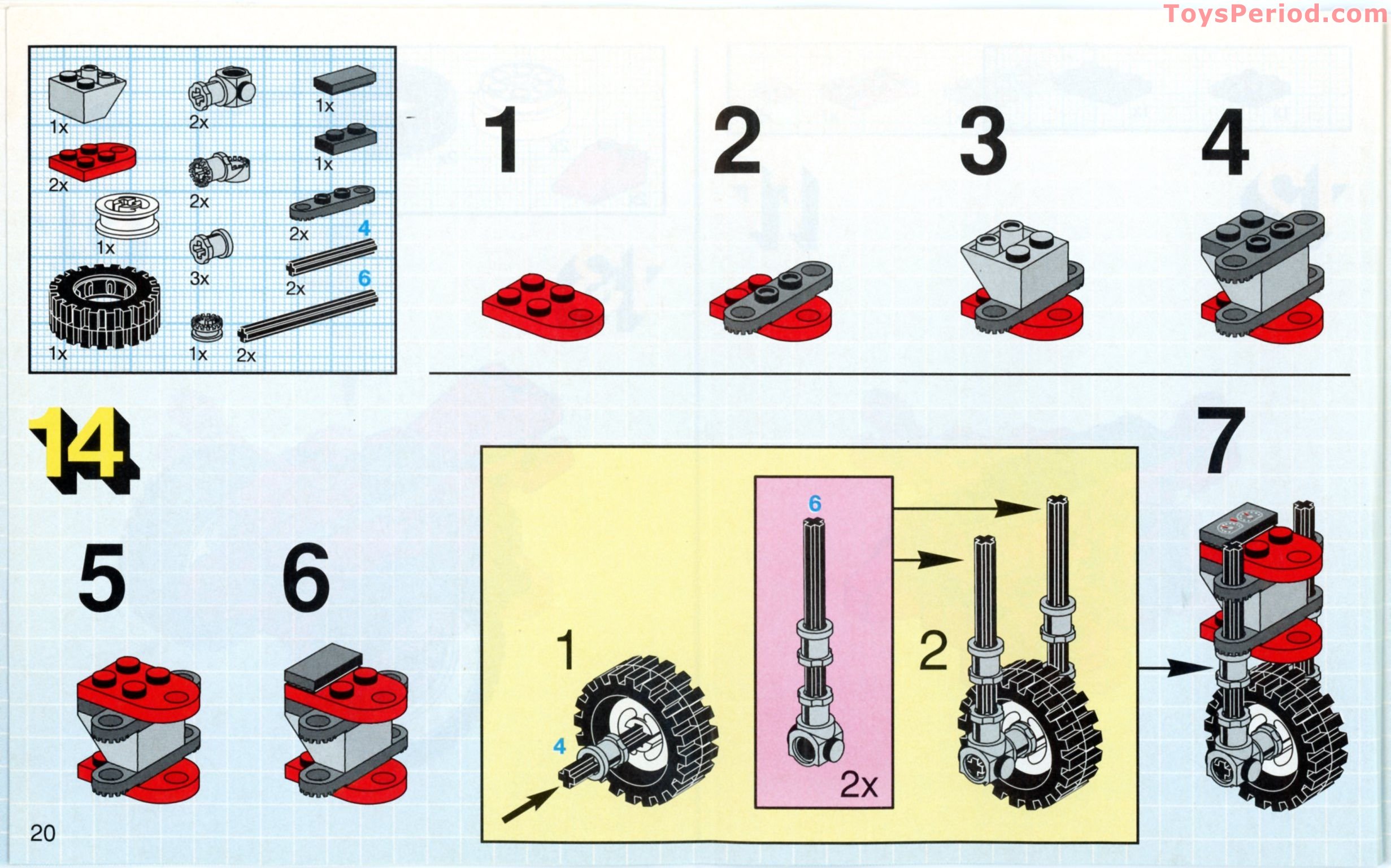 LEGO 8210 Nitro GTX Bike Instructions and Parts List