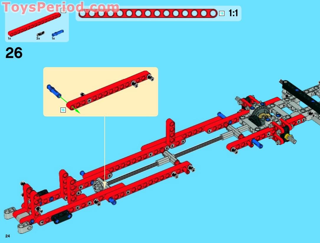 LEGO 9397 Logging Truck Instructions and Parts List
