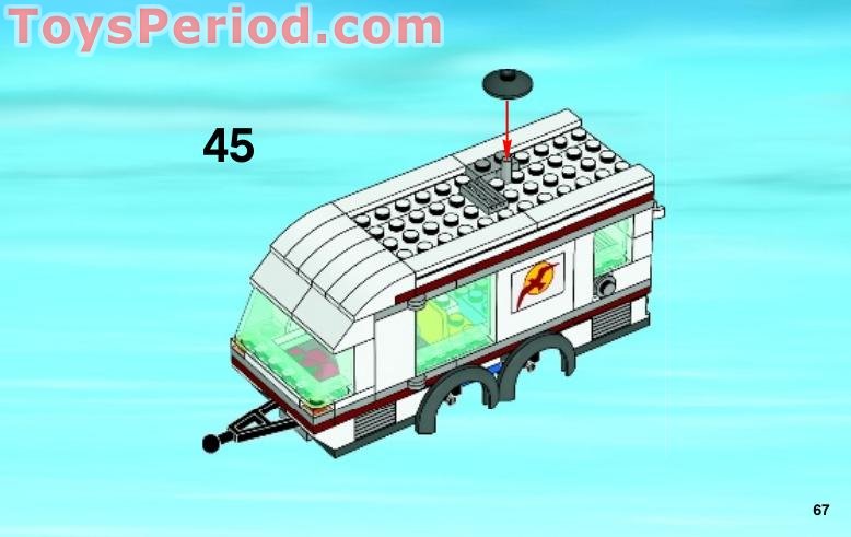 LEGO 4435 Car and Caravan Instructions and Parts List
