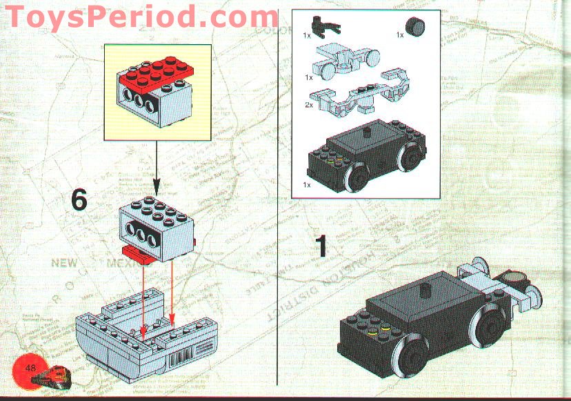 LEGO 10020-1 Santa Fe Super Chief, Standard Edition Instructions and ...