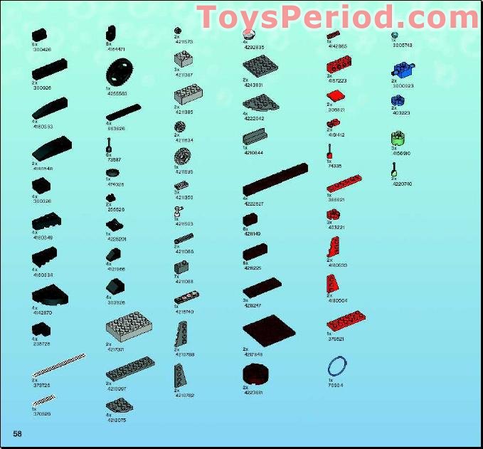 LEGO 3826 Build-a-Bob Instructions and Parts List