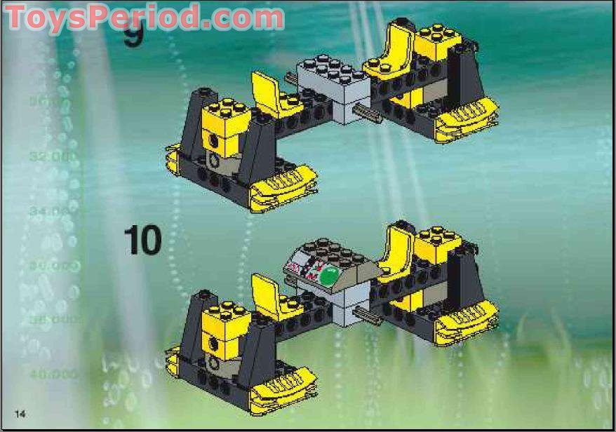 LEGO 4794 Alpha Team Command Sub Instructions and Parts List