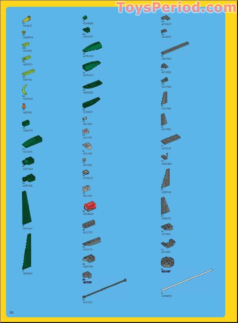 LEGO 4894 Mythical Creatures Instructions and Parts List