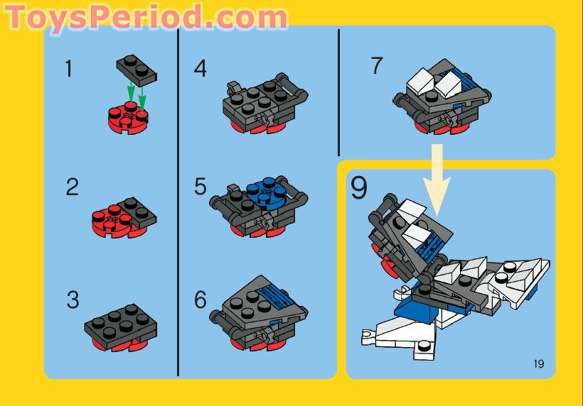 LEGO 4917 Mini Robots Instructions and Parts List