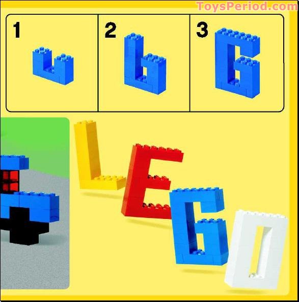 LEGO 4028 World of Bricks Blue Bucket Instructions and Parts List