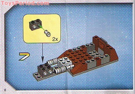 LEGO 4491 Mini Trade Federation MTT Instructions and Parts List