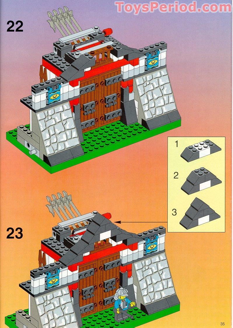 LEGO 6093 Flying Ninja Fortress Instructions and Parts List