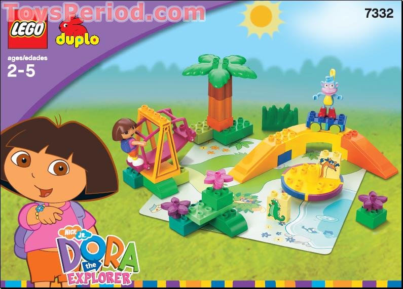 LEGO 7332 Dora and Boots at Play Park Instructions and Parts List