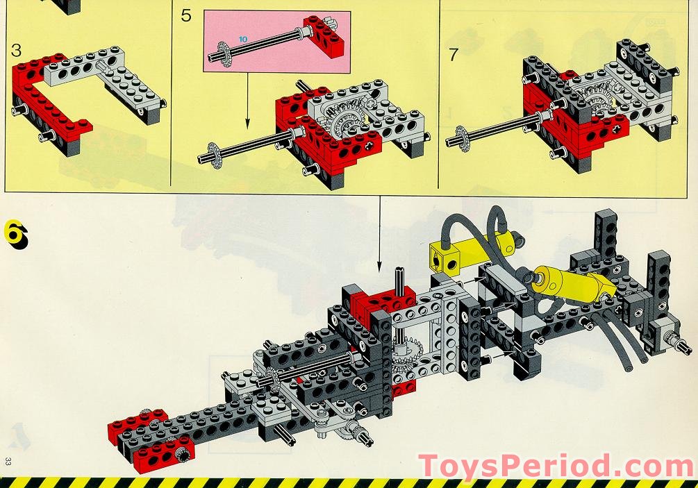 LEGO 8854 Power Crane Instructions and Parts List