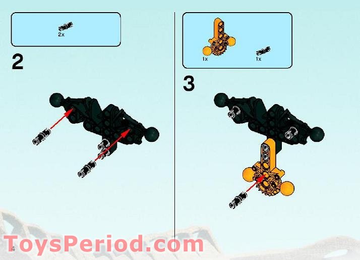 LEGO 8989 Mata Nui Instructions and Parts List