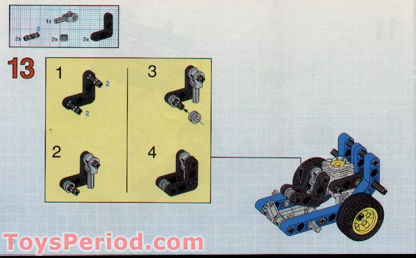 LEGO 8218 Trike Tourer Instructions and Parts List