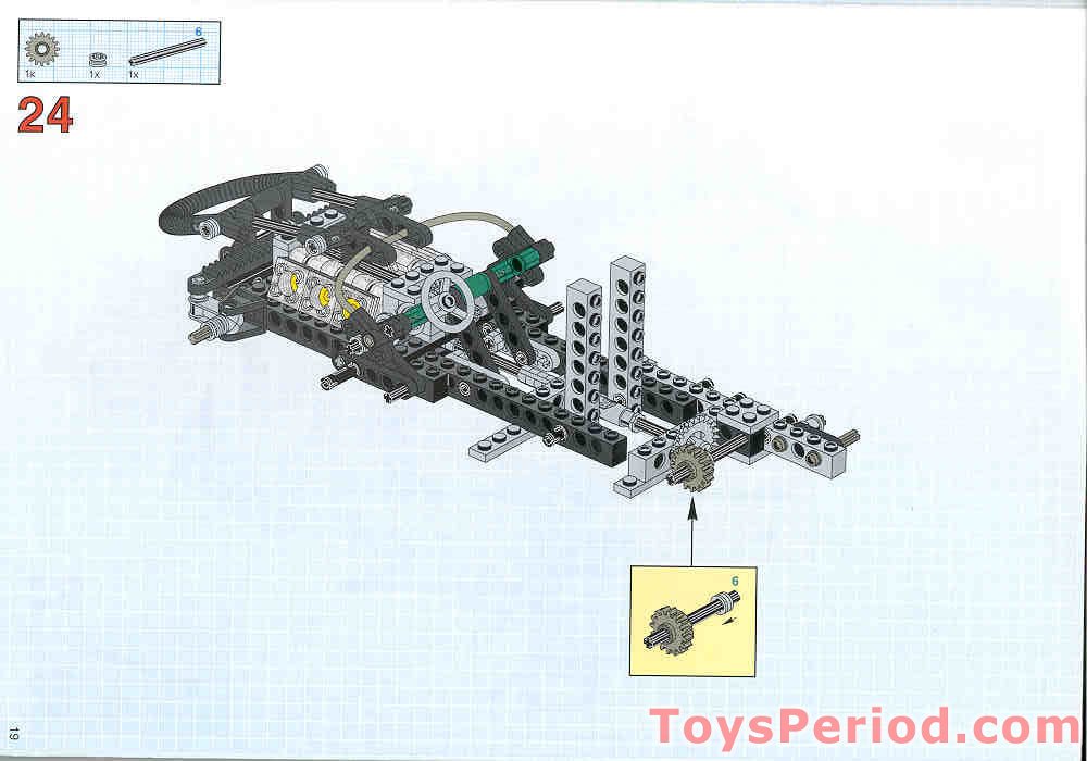 LEGO 8428 Turbo Command Instructions and Parts List