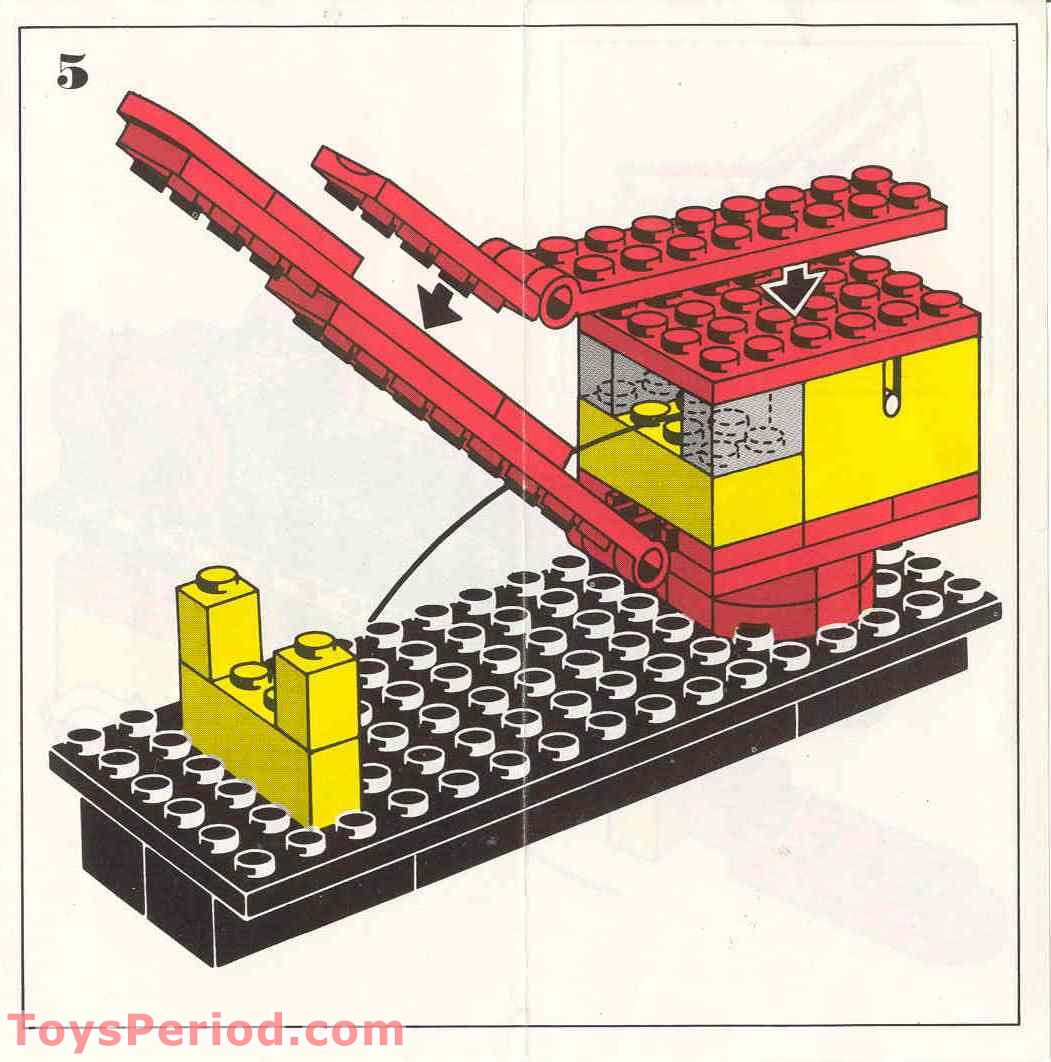 LEGO 128-3 Mobile Crane (Plate Base) Instructions and Parts List