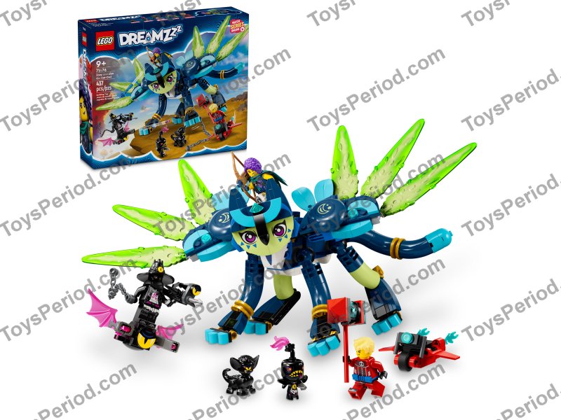 LEGO 71476 Zoey and Zian the Cat-Owl Set Parts List