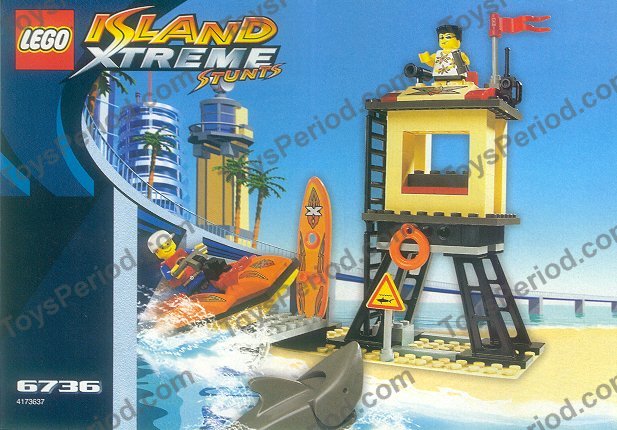 LEGO 6736 Beach Lookout Instructions and Parts List