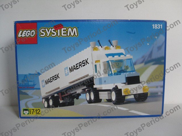 LEGO 1831-1 Maersk Promotional Set - Tractor-Trailer Container Truck ...