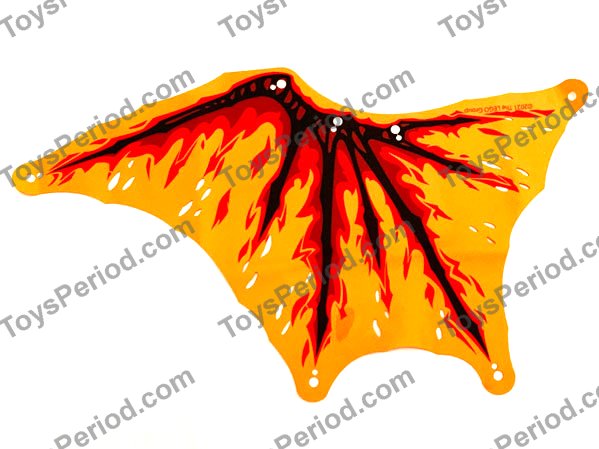 LEGO Sets with Part bb1183 Cloth Wing Dragon Left, Black Bones, Red and ...