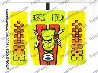 LEGO Sets with Part 8670stk01 Sticker Sheet for Set 8670 - (54398/4286073)