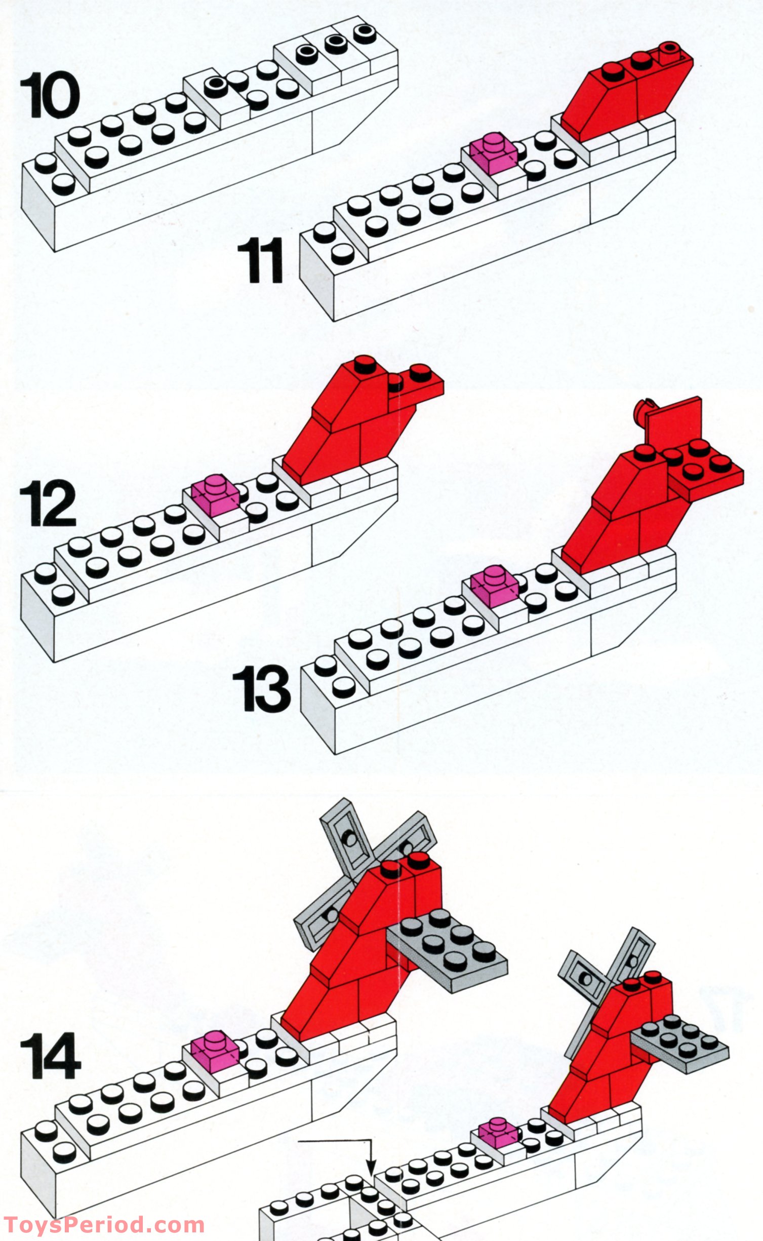 LEGO 6691 Red Cross Helicopter Instructions and Parts List