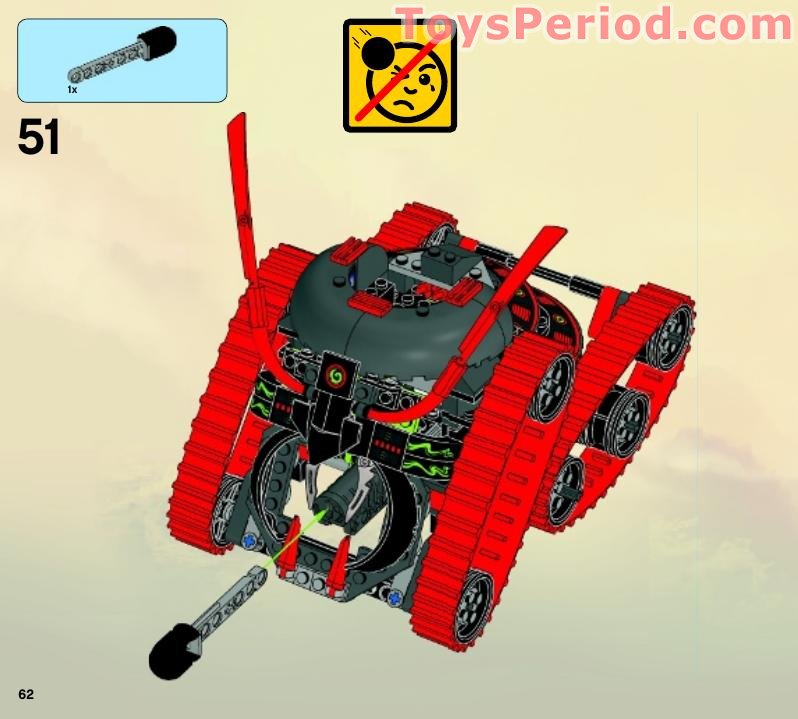 LEGO 70504 Garmatron Instructions and Parts List