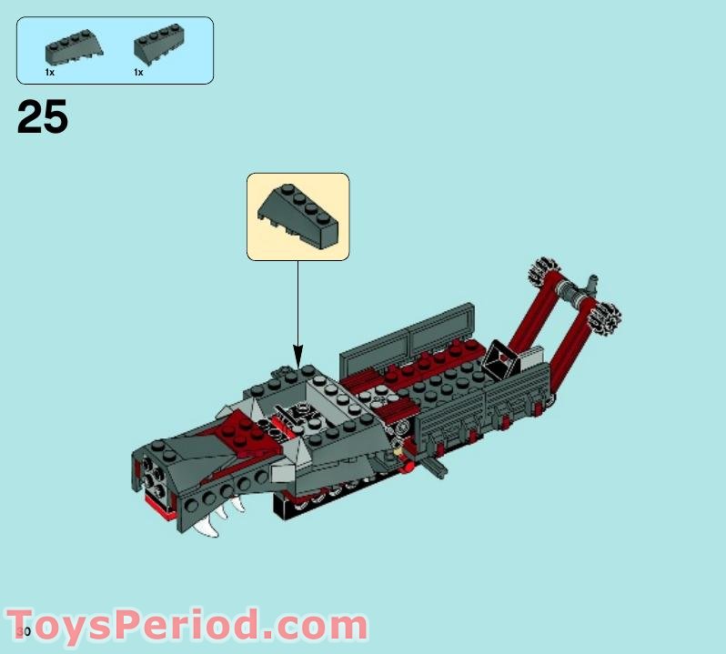 LEGO 70004 Wakz' Pack Tracker Instructions and Parts List