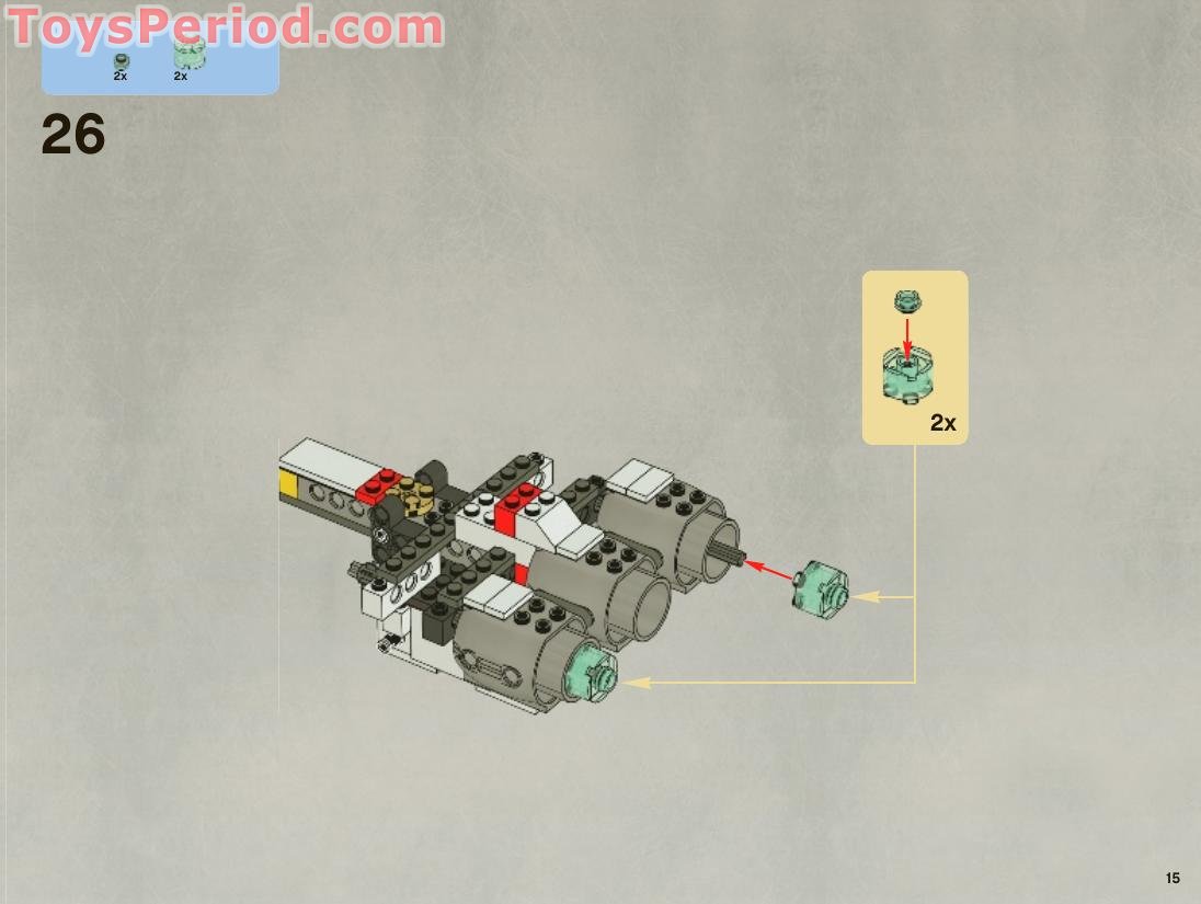 LEGO 7931 T-6 Jedi Shuttle Instructions and Parts List
