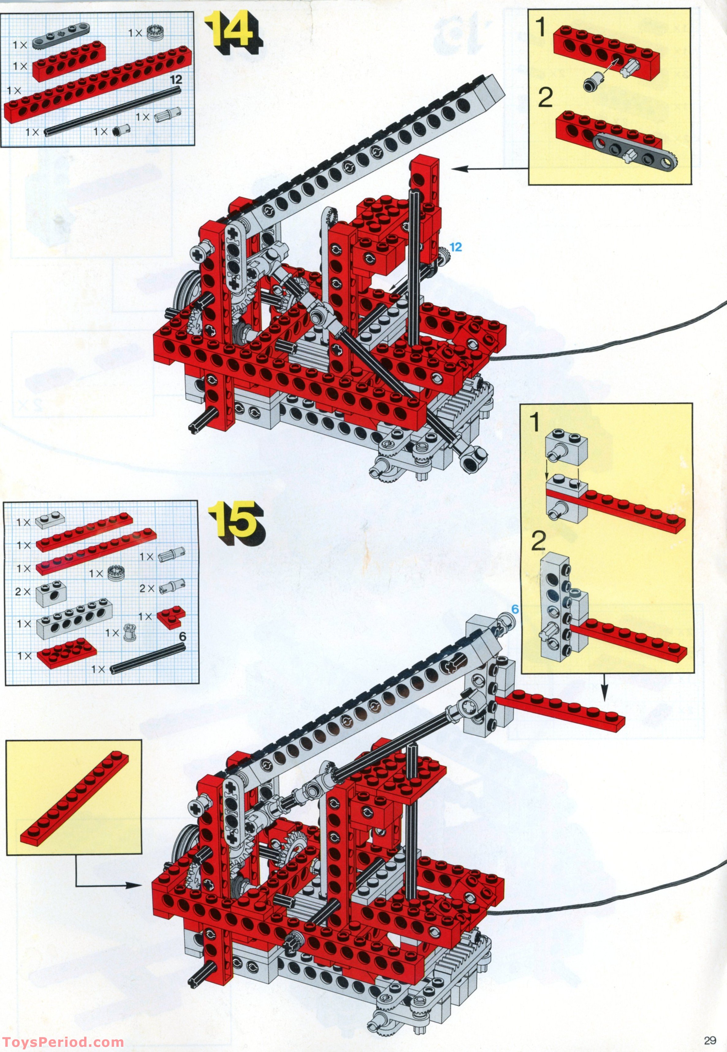LEGO 8064 Motorized Universal Building Set, 9v Instructions and Parts List