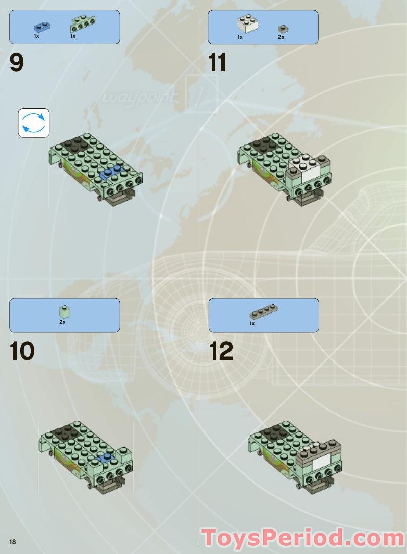 LEGO 8487 Flo's V8 Cafe Instructions and Parts List