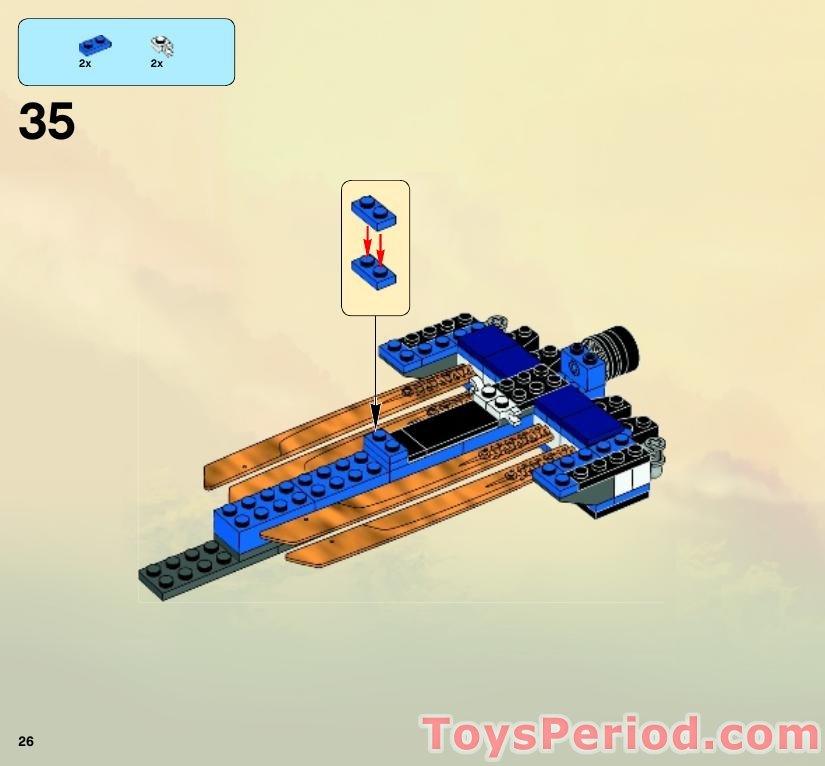LEGO 9442 Jay's Storm Fighter Instructions and Parts List