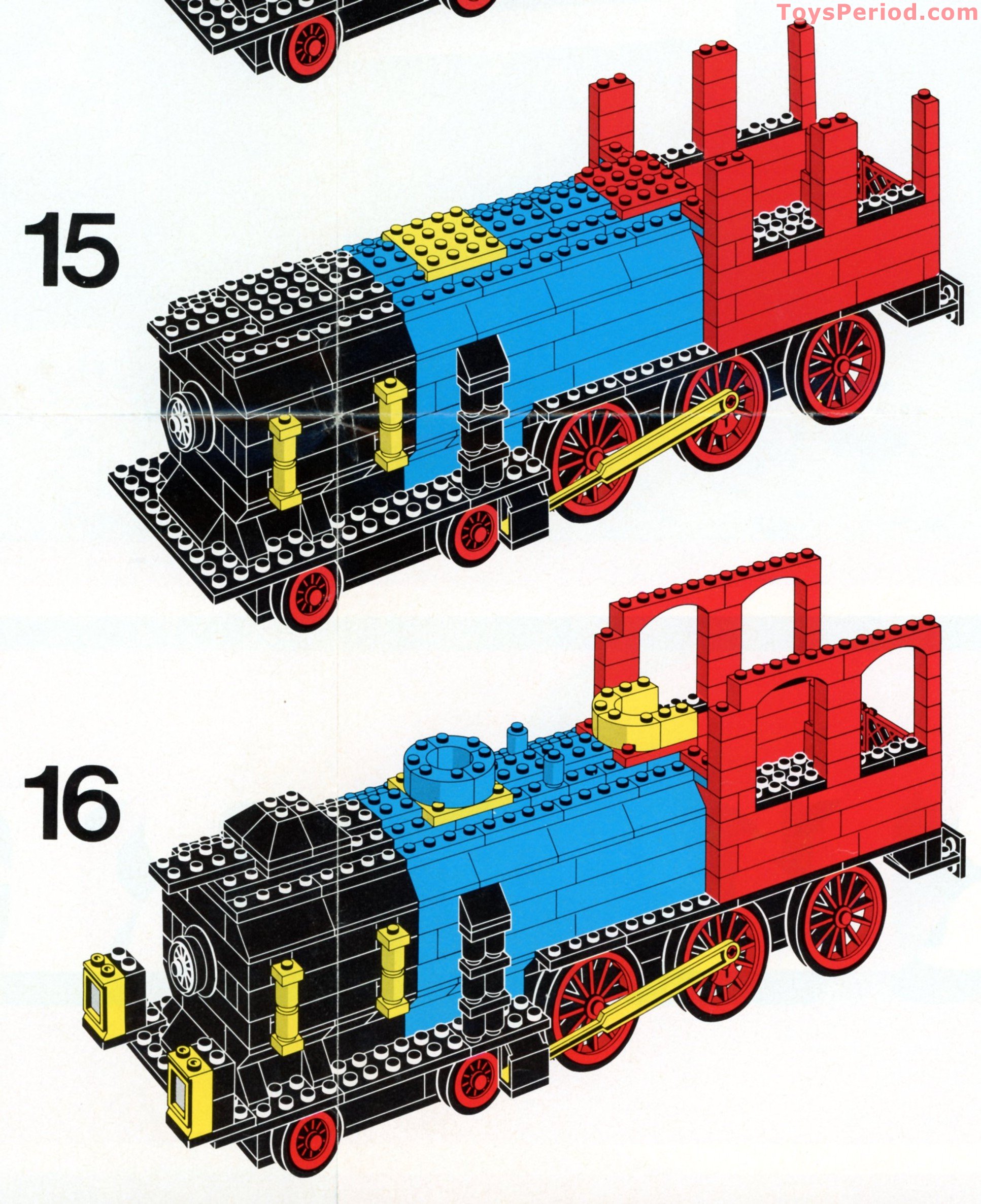 LEGO 396-1 Thatcher Perkins Locomotive Instructions and Parts List