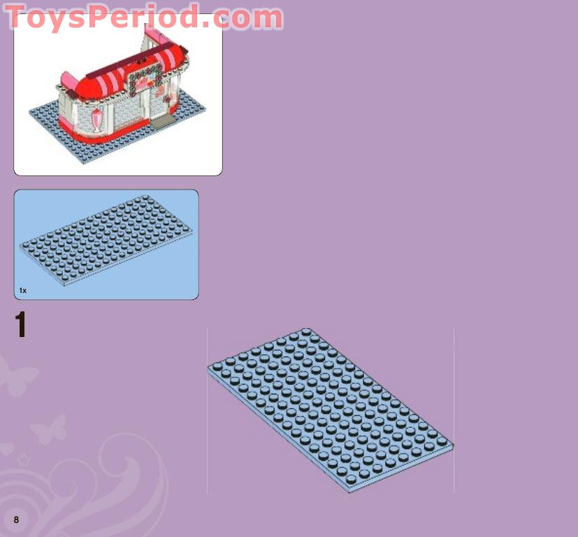 LEGO 3061 City Park Cafe Instructions and Parts List