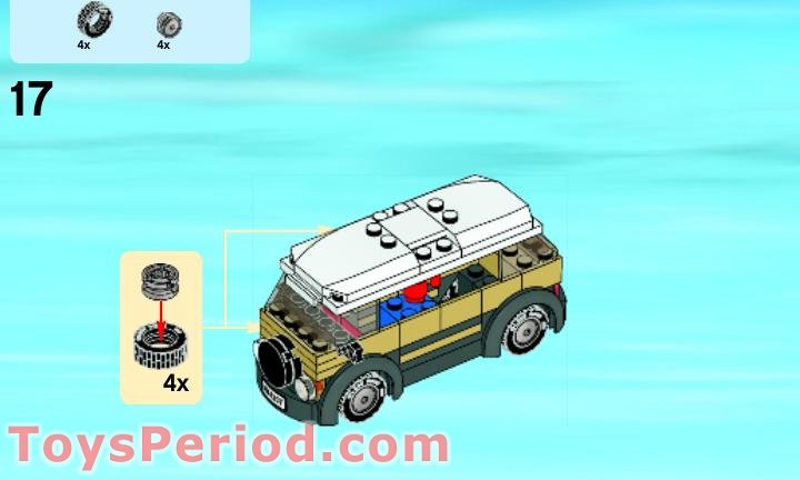 LEGO 4207 City Garage Instructions and Parts List