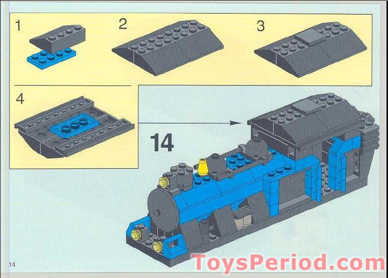LEGO 3741 My Own Train - Large Engine, Plain Without Trim Instructions ...