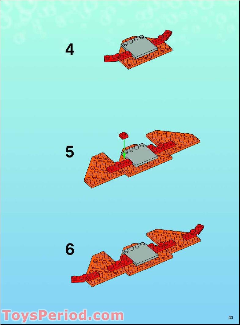 LEGO 3827 Adventures in Bikini Bottom Instructions and Parts List