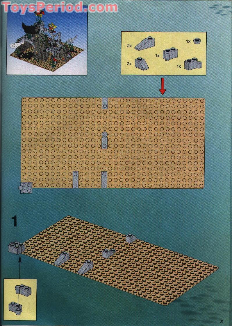 LEGO 6560 Diving Expedition Explorer Instructions and Parts List