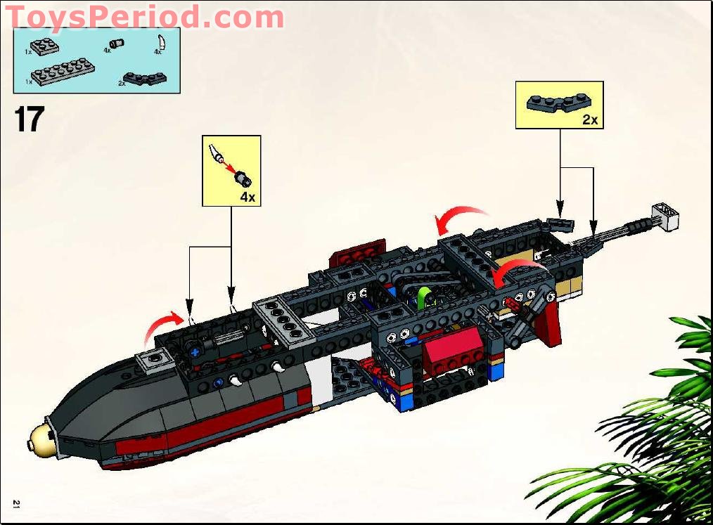 LEGO 7298 Dino Air Tracker Instructions and Parts List