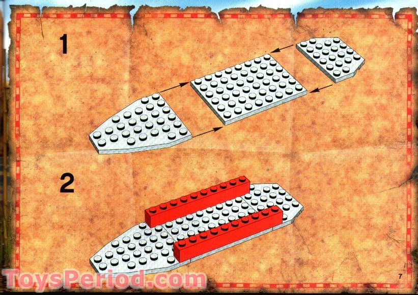 LEGO 7416 Emperor's Ship Instructions and Parts List