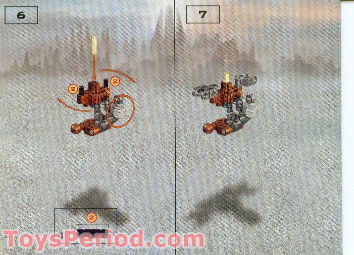 LEGO 8617-1 Vahki Zadakh Instructions and Parts List