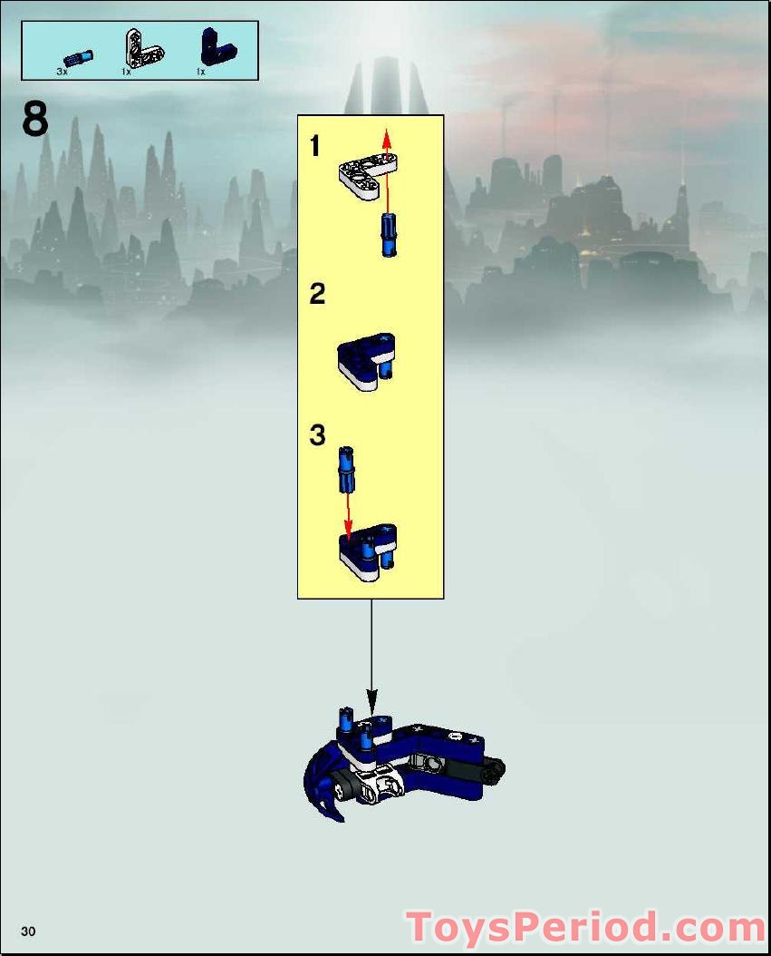 LEGO 8623 Krekka Instructions and Parts List