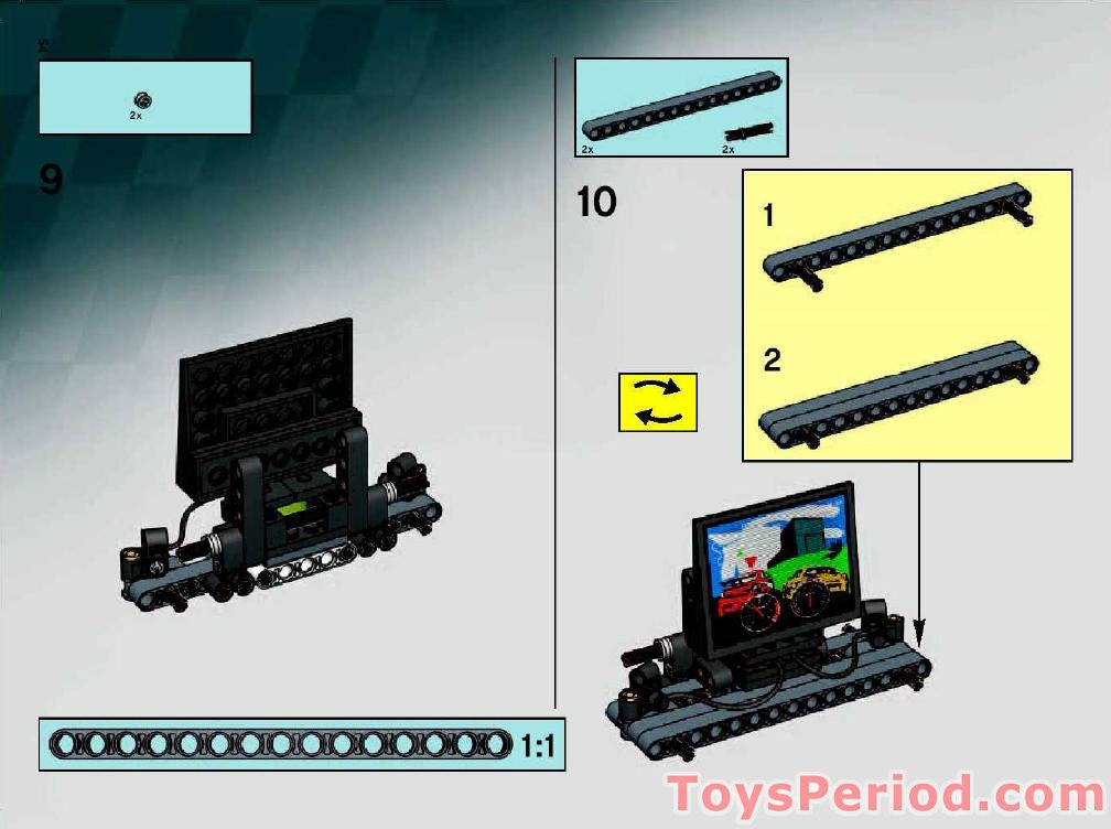 LEGO 8682 Nitro Intimidator Instructions and Parts List