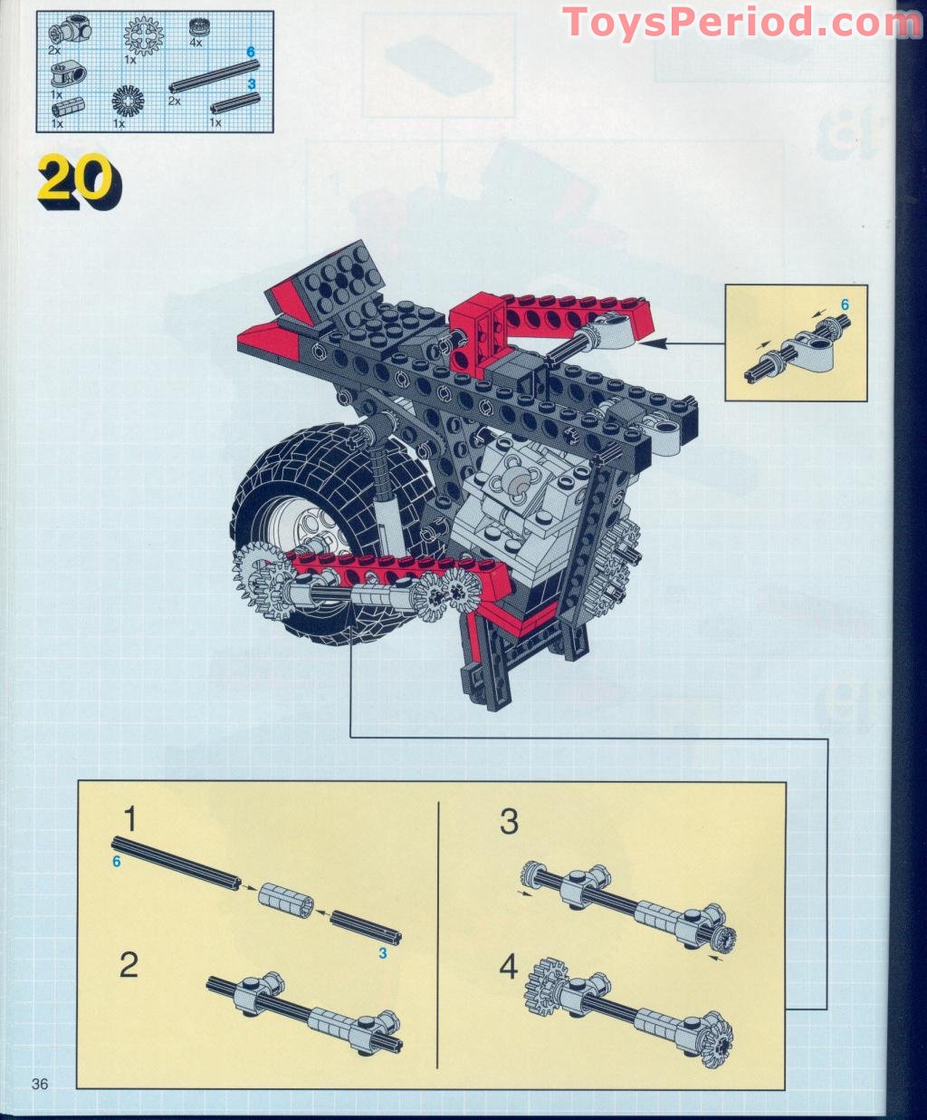 LEGO 8829 Dune Blaster Instructions and Parts List