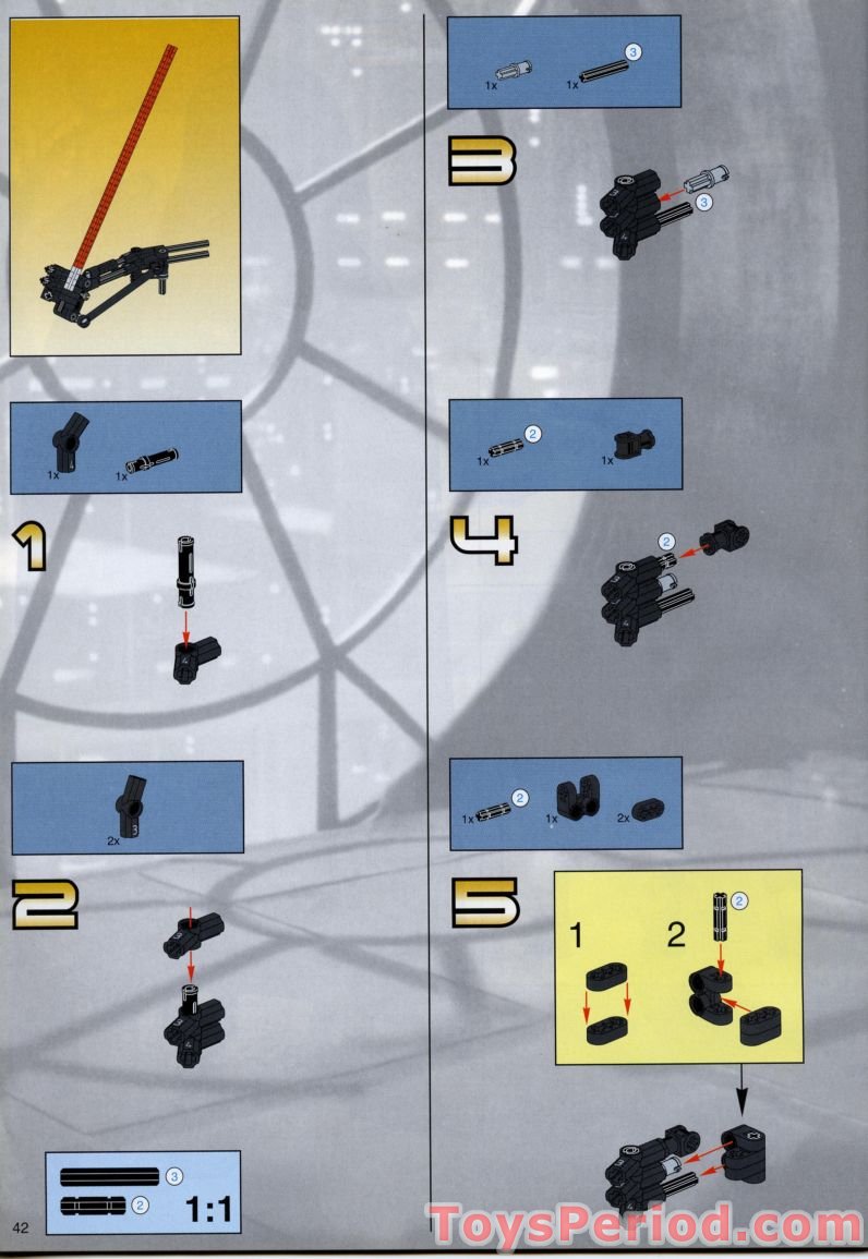 LEGO 8010 Darth Vader Instructions and Parts List