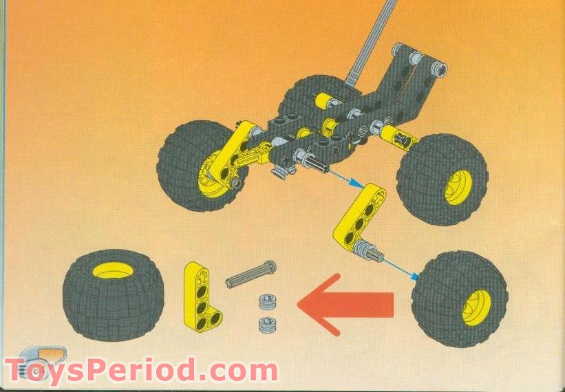 LEGO 8240 Slammer Stunt Bike Instructions and Parts List
