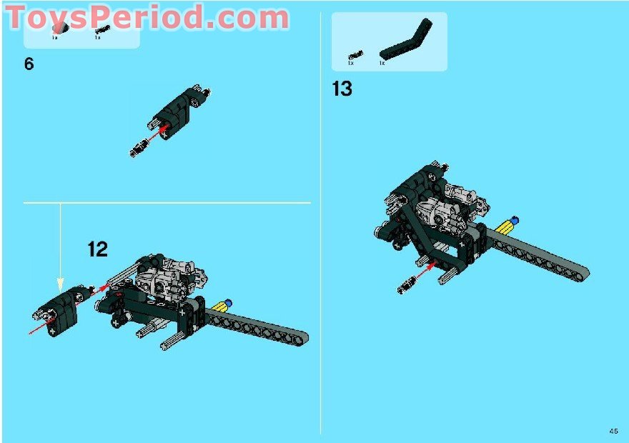 LEGO 8264 Hauler Instructions and Parts List