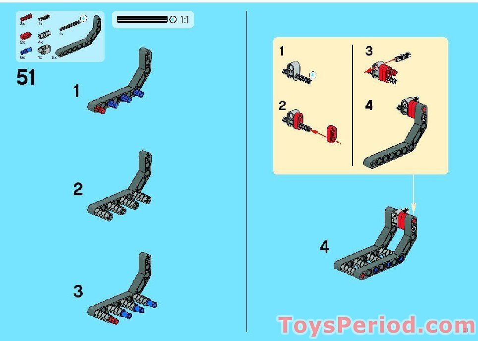 LEGO 8274 Combine Harvester Instructions and Parts List